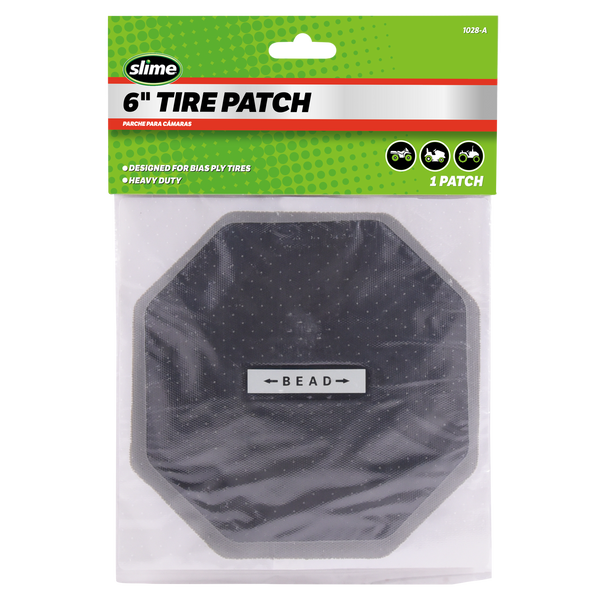 6" Heavy-Duty Bias Ply Tire Patch | Slime – Slime Products