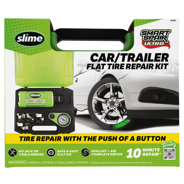 Smart Spair Ultra Car/Trailer Emergency Flat Tire Repair Kit | Slime ...