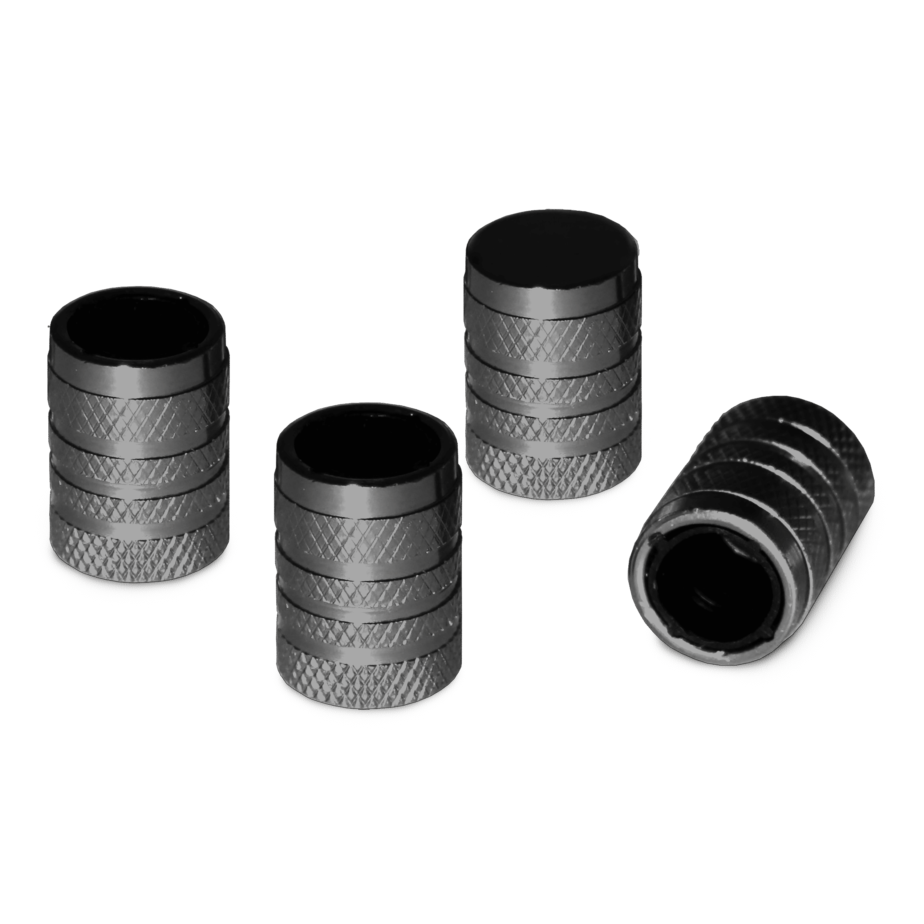 Gunmetal Gray Barrel Tire Valve Caps | Slime – Slime Products