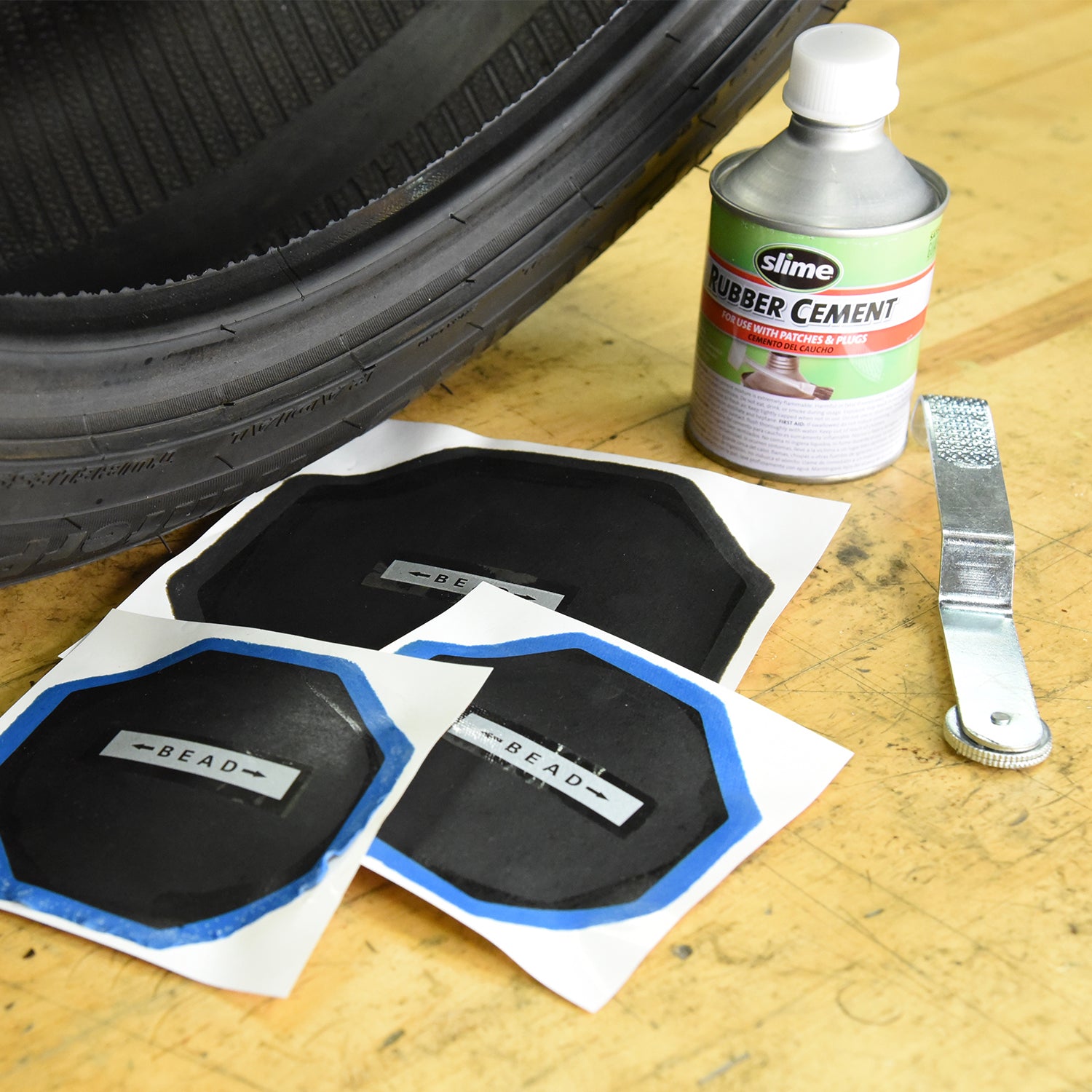 6" Heavy-Duty Bias Ply Tire Patch | Slime – Slime Products